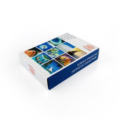 China Custom Logo Standard Size Multiplayer Game Card Printed Paper Poker Playing Cards Set With Foldable Paper Boxes for sale