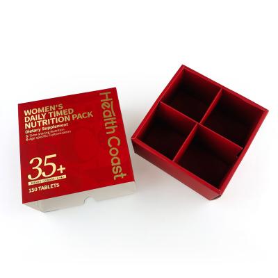 China 2025 Wholesale Christmas Eve Promo Folding Box Christmas Advent Box Packaging Gift Box With Sponge for sale