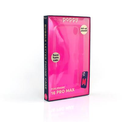 China Luxury Cell Phone Case Box with Clear PVC Window Customized Mobile Phone Case Packaging Box for iPhone 17 for sale