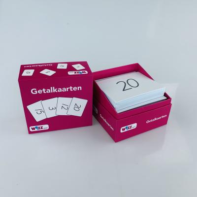 China Cartas Flash AR con números y juego divertido y popular personalizadas con embalaje de cajas de papel personalizadas para jugar a las cartas en venta