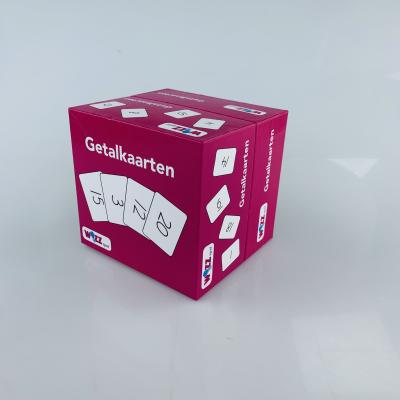 China Cartas Flash AR con números y juego divertido y popular personalizadas con embalaje de cajas de papel personalizadas para jugar a las cartas en venta
