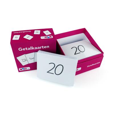 China Cartas Flash AR con números y juego divertido y popular personalizadas con embalaje de cajas de papel personalizadas para jugar a las cartas en venta