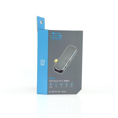 China Custom Logo Foldable boxes for products Memory packaging boxes Electronics cardboard paper packaging boxes with PVC/PET Window for sale