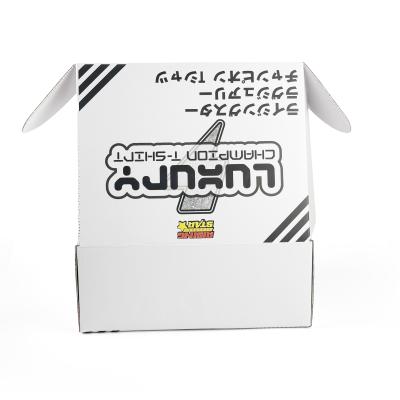 China Custom logo Large White Corrugated box Folding Packaging Boxes for Clothes Brand Shipping Boxes mailer Box for sale