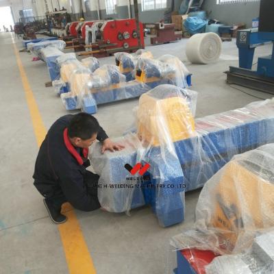 Cina Rotatore di saldatura di 20T VFD del tubo regolabile del carro armato per il rullo della saldatura della caldaia in vendita
