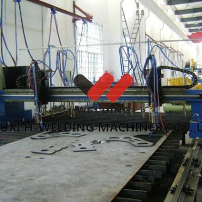China Aluminum CNC Plasma And Flame Cutting Machine With Nine Strip Cutting Torches for sale