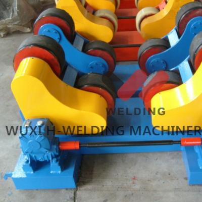 China 40T Vessel Pipe Welding Rotator With Rubber Roller High Speed 1000 mm / min for sale