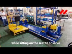 40T Vessel Pipe Welding Rotator With Rubber Roller High Speed 1000 mm / min