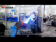 H Large Loading Welding Positioner Single Bed Position Workpiece