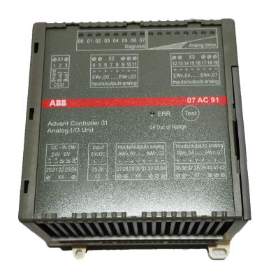 China 07AC91 GJR5252300R0101 ABB AC31 Analog I/O Module 8AC 24VDC AC U/I 12bit+Sign for sale