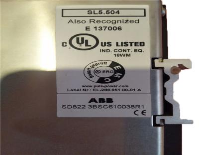 China ABB SD822 3BSC610038R1 Advant 800xA Power Supply Device for sale