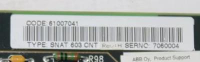 중국 ABB SNAT603CNT 61007041H 산업용 용도로 설계된 주류 제어판 판매용