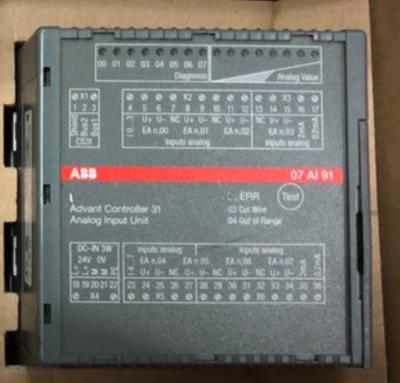 China ABB 07AI91 GJR5251600R0202 07AI91 AC31 Analog I/O Module 24 V DC for sale
