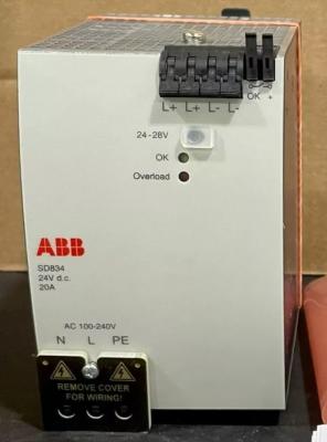 China ABB SD834 3BSC610067R1 Fornecimento de energia S800 Módulo de entrada/saída DCS Peças em estoque à venda