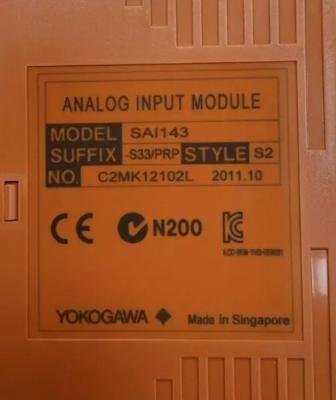 China SAI143-S33 YOKOGAWA Analog Input I/O Module (For FIO) Safety Control Unit And Safety Node Unit for sale