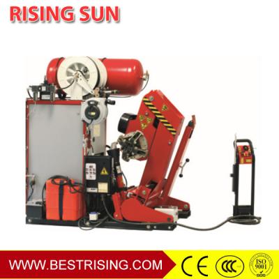 China 380V Semi Automatic Heavy Mobile Truck Tire Changer with Air Compressor and Generator for sale