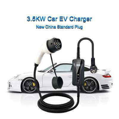Cina caricatore regolabile dell'automobile EV di 32A 24A 16A 8A GB/T 3.5kw per l'automobile che fa pagare IP65 LED in vendita