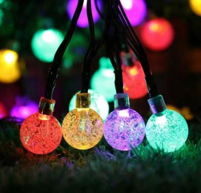 China 15 Lcotton ball Stringlight with warm white LED christmas ball led lights home decor led light for home party decoration for sale
