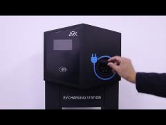Wall Mounted 22KW 400V EV Charger Point , 3 Phase Level 2 EV Charging Station