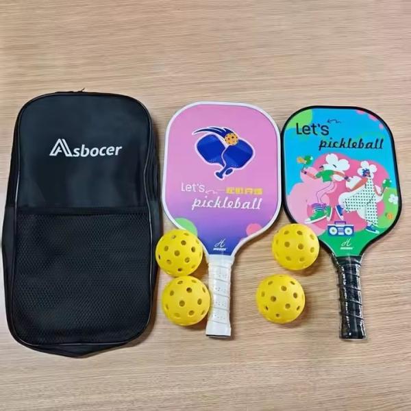 Quality Higooo USAPA - standard PP Honeycomb Core Fiberglass Pickleball Paddle Set, for sale