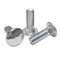 China DIN603 Galvanized Square Neck Carriage Bolt Full Thread UNC Grade 4.8 for sale