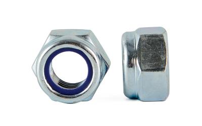 China M6 zincam chapeado classificam 8 contraporcas de nylon SAE J995 Gr.5 à venda