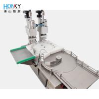 China 3600 BPH 0.6Mpa Desktop Type Automatic Capping Machine for Vial Bottle Cap Crimping for sale