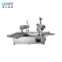 China 30ml Round Bottle Desktop Filling Machine with High Precision Ceramic Pump and Servo Capping Function for sale
