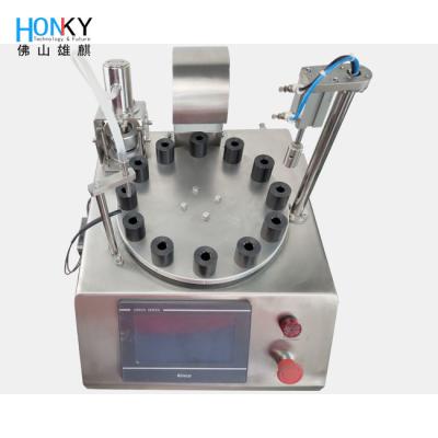 China Desktop Semi-Auto Perfume Vial Filling Machine 2ml Vial Sample Filling Machine For Spray Cap Vial Filling And Capping for sale