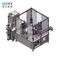 China Automatic Paste Filling and Capping Machine with Ceramic Piston Pump 35 BPM CE Certified for sale