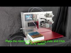 Desktop Automatic XY Axis Tube Filling Machine With Double Head Ceramic Piston Pump For Small Volume Liquid Tube Filling