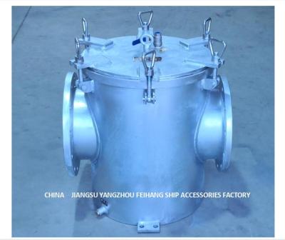 中国 補助機械海水ポンプ入口AS300 CB/T497-2012のためのストレート型の炭素鋼の電流を通された海水フィルター 販売のため