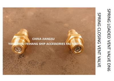 China DN6 Spring Loaded Vent Valve with Threaded End Compliant with CB/T3778-1999 Standard for sale
