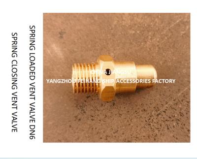 China DN6 Spring Loaded Vent Valve with Threaded End Compliant with CB/T3778-1999 Standard for sale