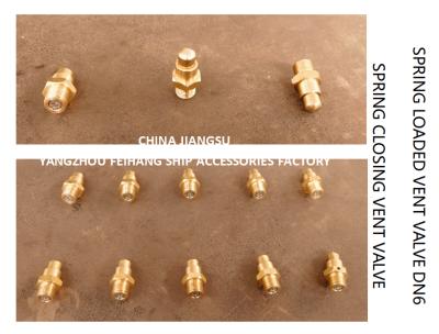 China DN6 Spring Loaded Vent Valve with Threaded End Compliant with CB/T3778-1999 Standard for sale