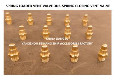 China DN6 Spring Loaded Vent Valve with Threaded End Compliant with CB/T3778-1999 Standard for sale