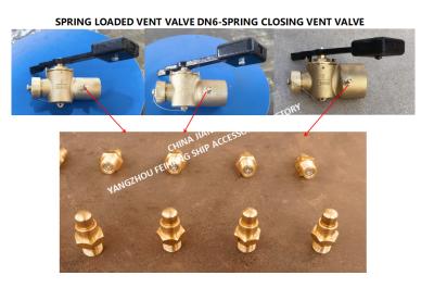 China DN6 Spring Loaded Vent Valve with Threaded End Compliant with CB/T3778-1999 Standard for sale