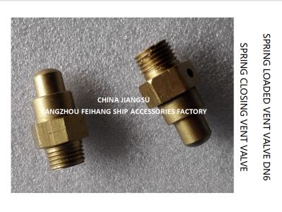 China DN6 Spring Loaded Vent Valve with Threaded End Compliant with CB/T3778-1999 Standard for sale