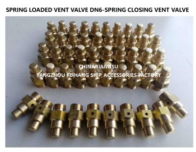 China DN6 Spring Loaded Vent Valve with Threaded End Compliant with CB/T3778-1999 Standard for sale