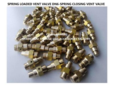 China DN6 Spring Loaded Vent Valve with Threaded End Compliant with CB/T3778-1999 Standard for sale