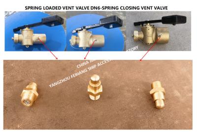 China DN6 Size Spring Loaded Vent Valve with Threaded Connection Compliant to CB/T3778-1999 Standard for sale