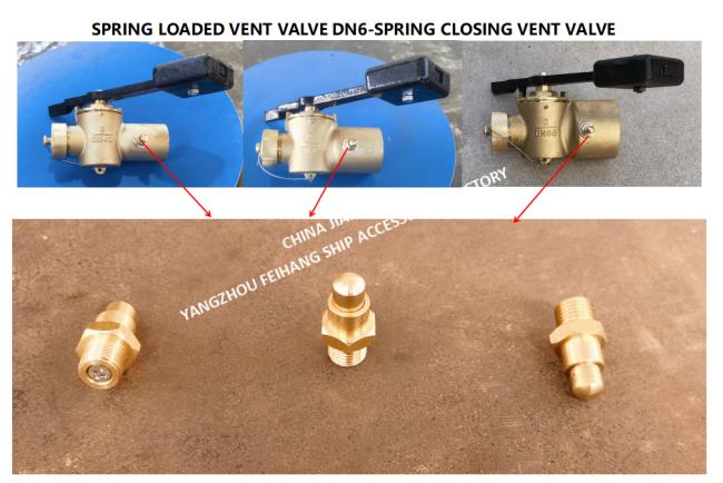 Technical diagram of Spring Loaded Vent Valve