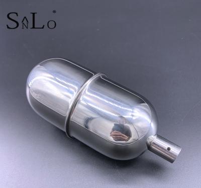 China Sulfuric Acid Elliptical Steel Float Ball With Screw Head for sale