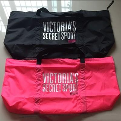 China Victoria’s Secret WaterProof Travel Bag Large Capacity nylon Folding Bag Luggage Handbags replica for sale