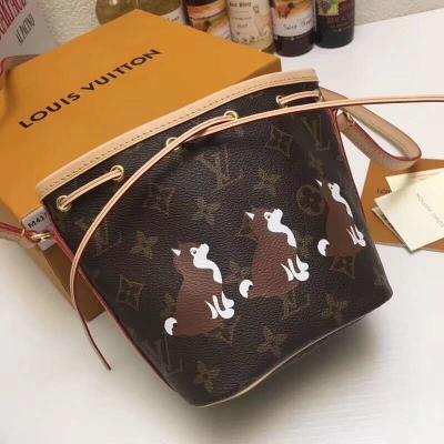 China LV mini bucket shoulder bag with dog on sale high quality replica wholesale cheap for sale