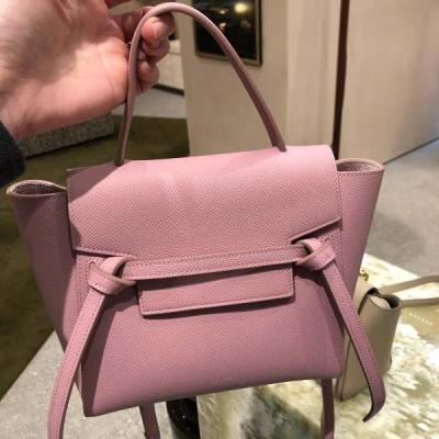 China Celine Belt bag NANO shoulder bag with strap pink color 20cm Crossbody bag replica wholesale for sale