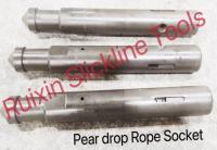 China Pear Drop Slickline Rope Socket Wireline Tool String 1.5 Inch for sale