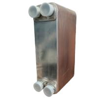 Quality Customized Brazed 40 Plate Heat Exchanger With 3/4 Inch MNPT Ports for sale
