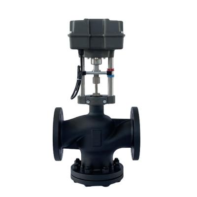 China AC24V Electric Temperature Control Valve For Plate Heat Exchanger Automatic Control for sale