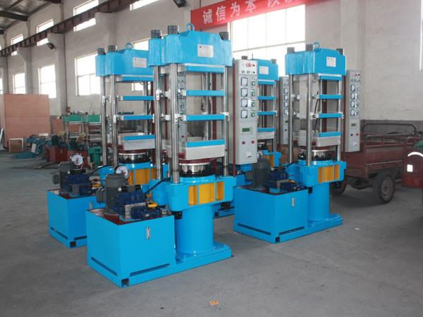 Quality Column Type Hydraulic Plate Rubber Vulcanizing Press Automatic 2.2KW for sale